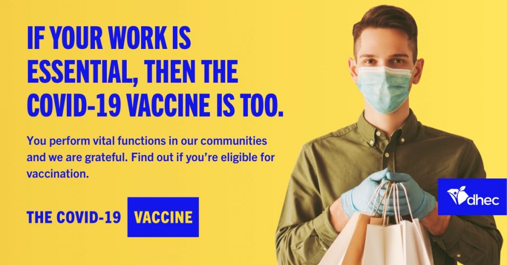 Employ Frontline & Essential Workers? SC DHEC Vaccination Information ...